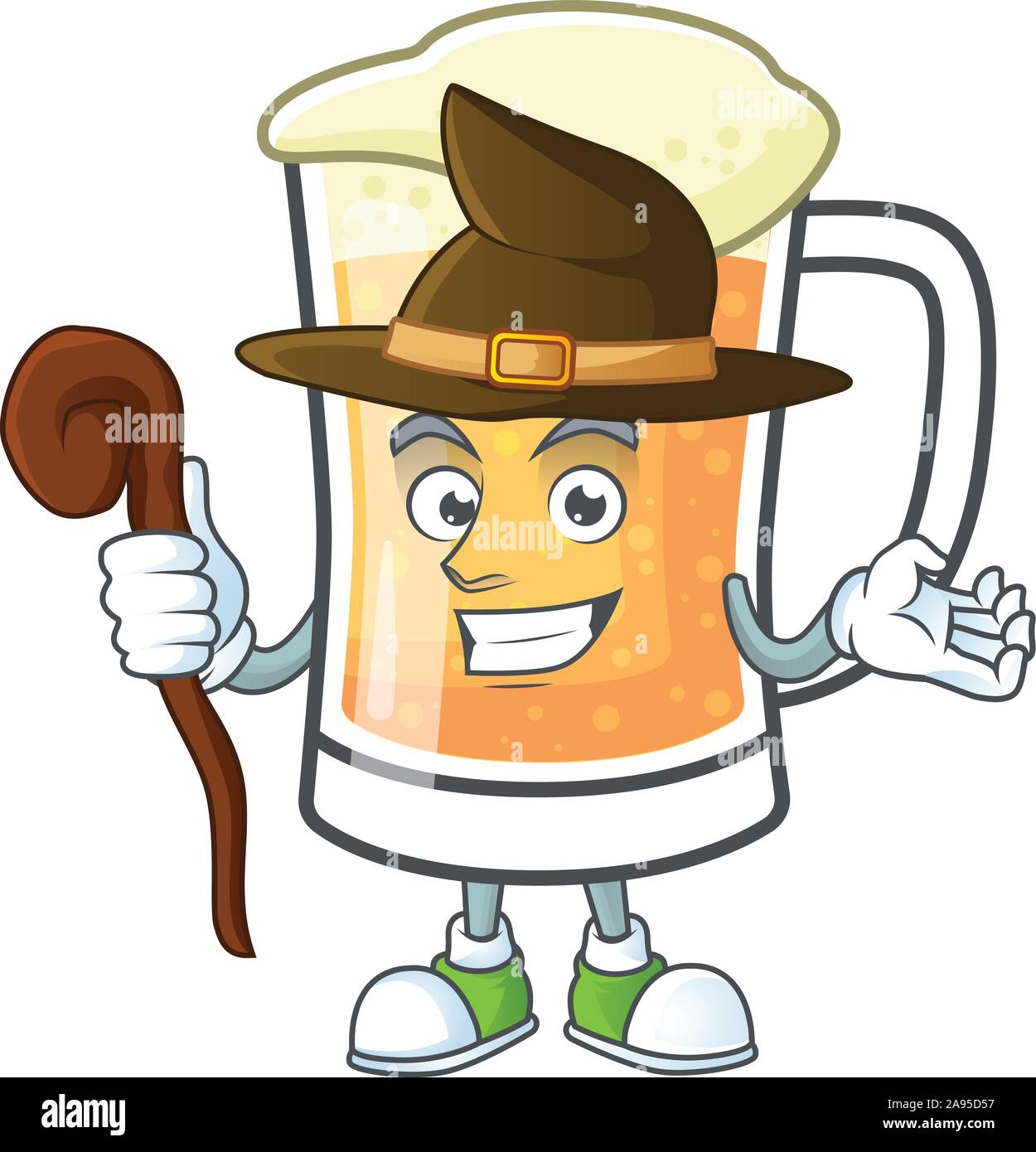 Mug of beer alcohol in witch cartoon Stock Vector Image & Art - Alamy