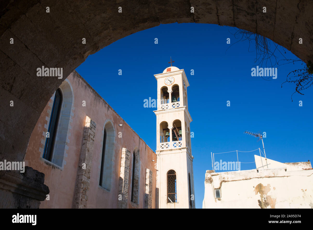 Agios nikolaos crete church hi-res stock photography and images - Alamy
