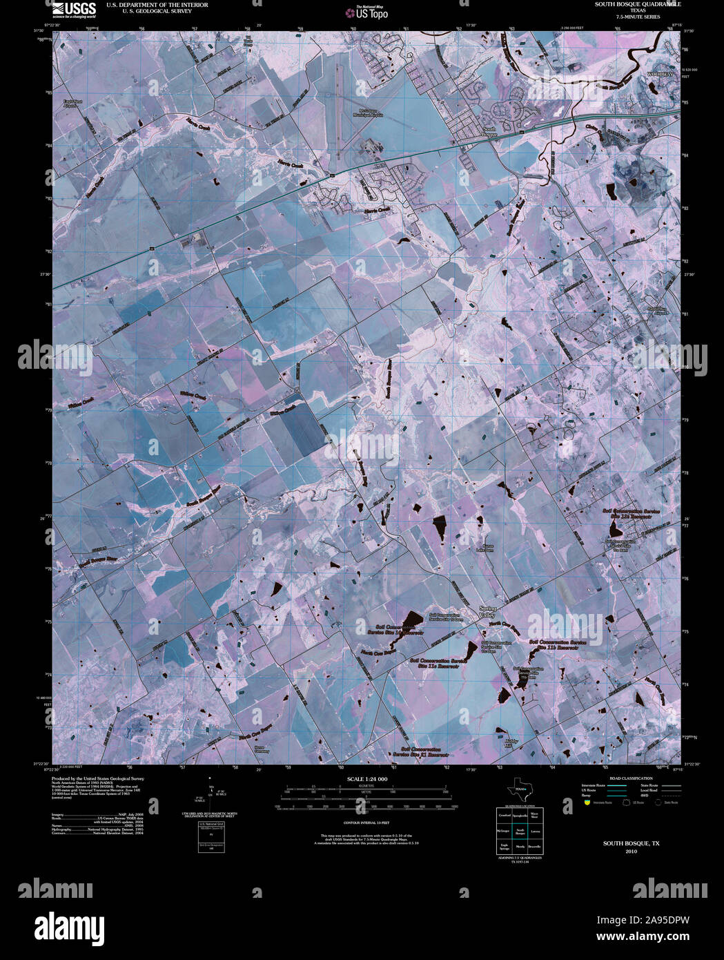 Bosque texas map hi-res stock photography and images - Alamy