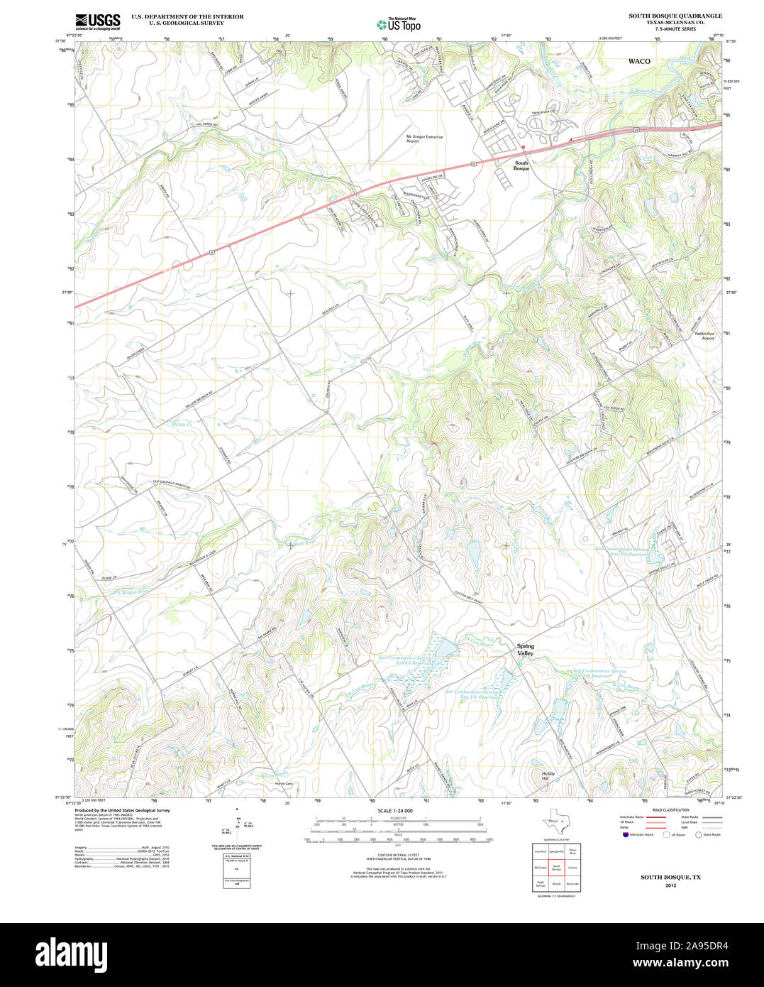Bosque texas map hi-res stock photography and images - Alamy