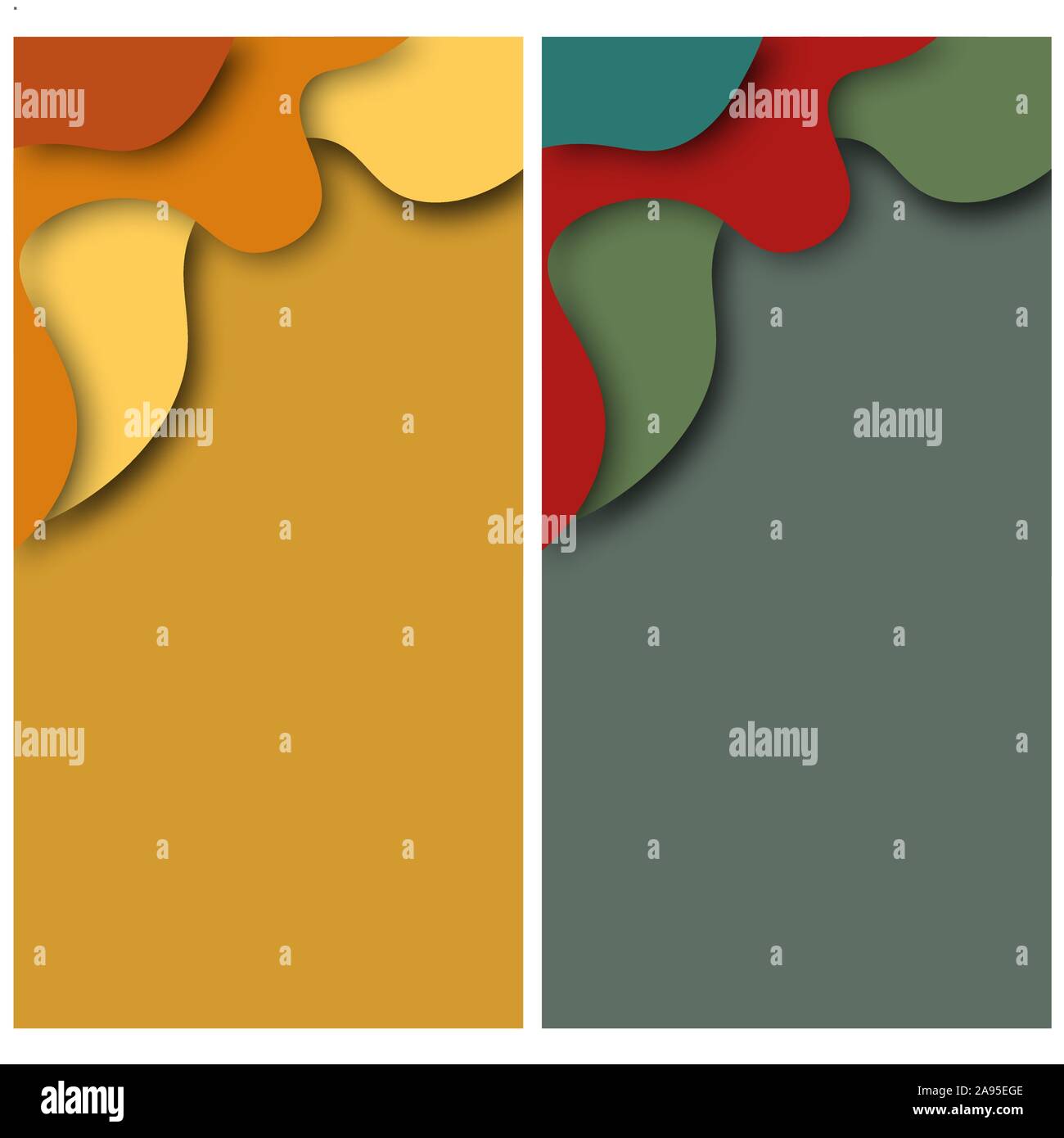 Modern flat design template on light backdrop Stock Vector Image & Art ...