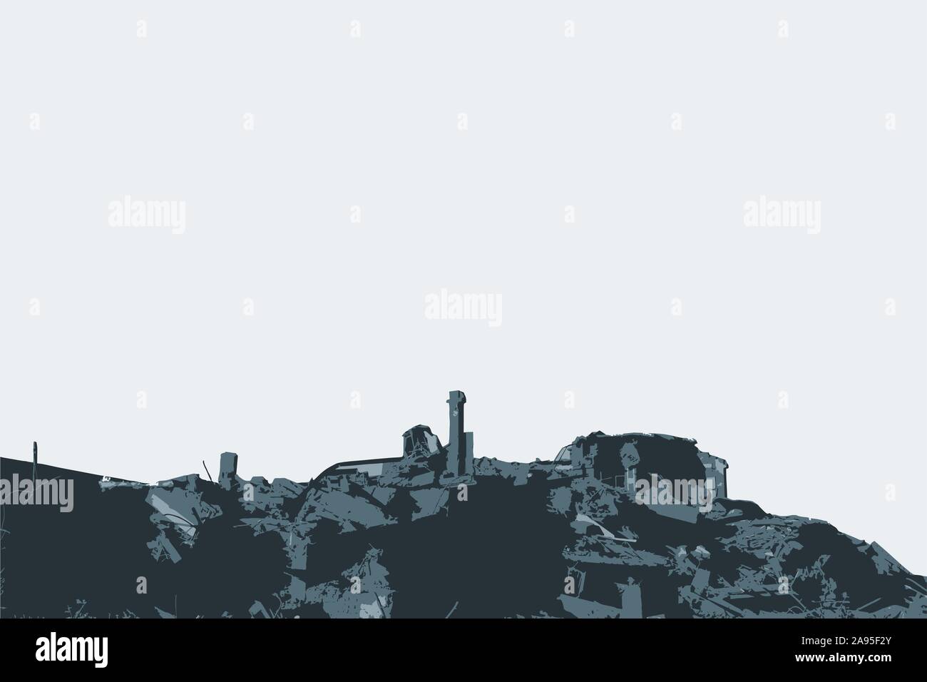 Demolish demolition site Stock Vector Images - Alamy