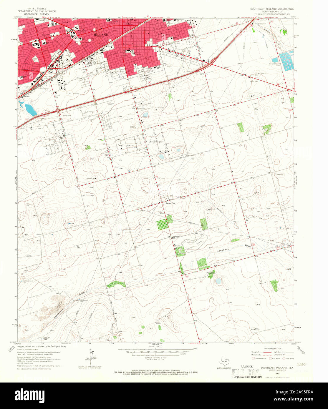 Midland texas map hi-res stock photography and images - Alamy