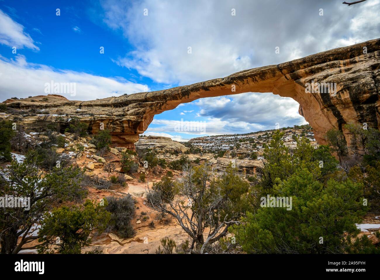 Rock Arch, Owachomo Bridge, Natural Bridges National Monument, Utah ...