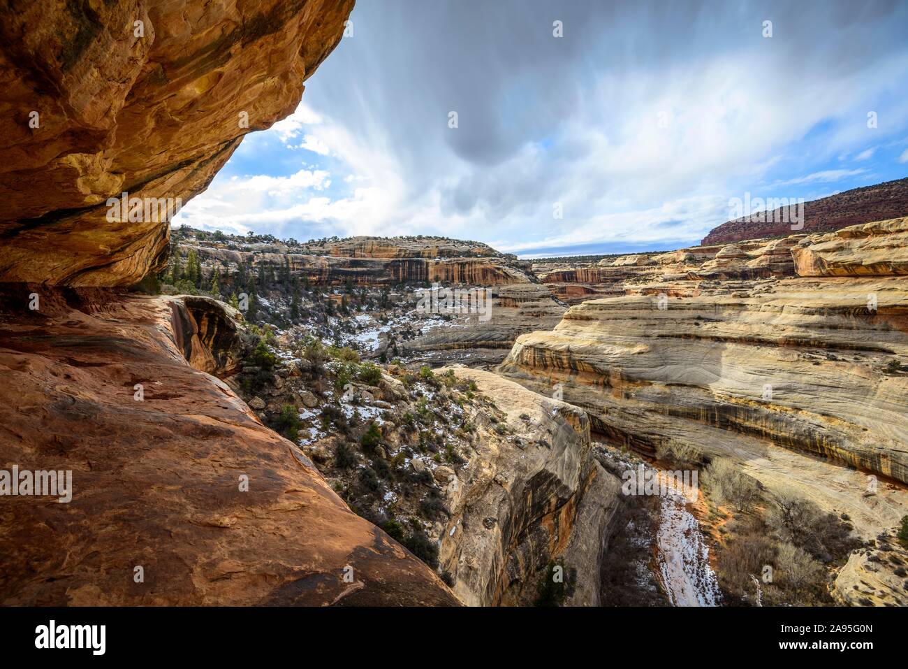 Bick into Deer Canyon near Sipapu Bridge, Natural Bridges National ...