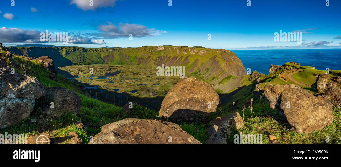 Orongo crater hi-res stock photography and images - Alamy