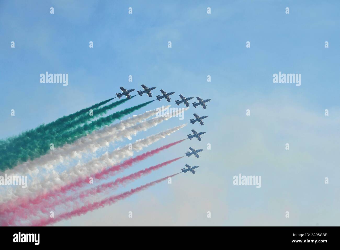 Italian Aerobatic Squadron, Frecce Tricolori, Air Show 2019, Lignano ...