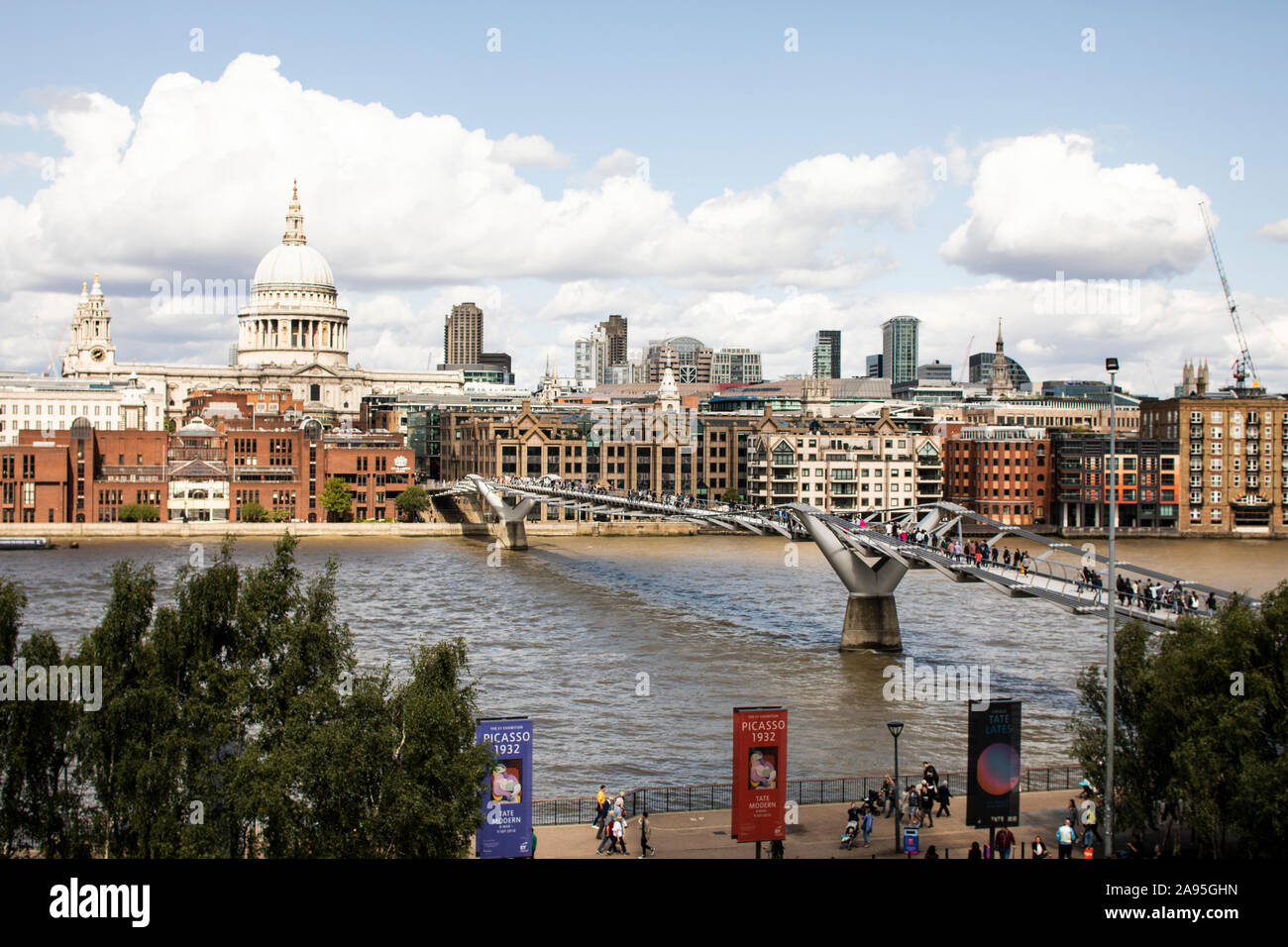 View from Tate Modern london Stock Photo - Alamy