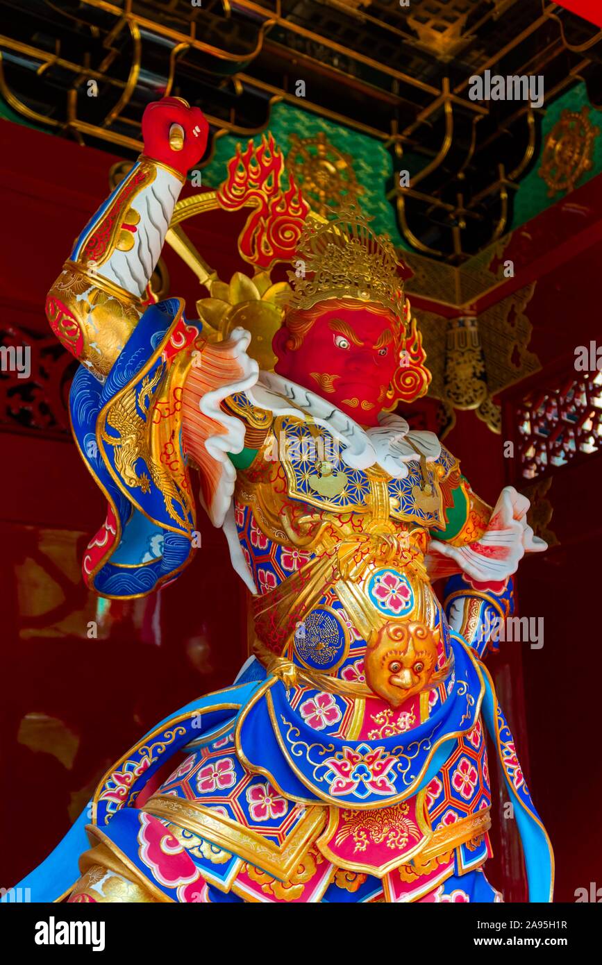 Guardian Figure, Shinto Deity, Nikkozan Rinnoji Temple, Buddhist Temple ...