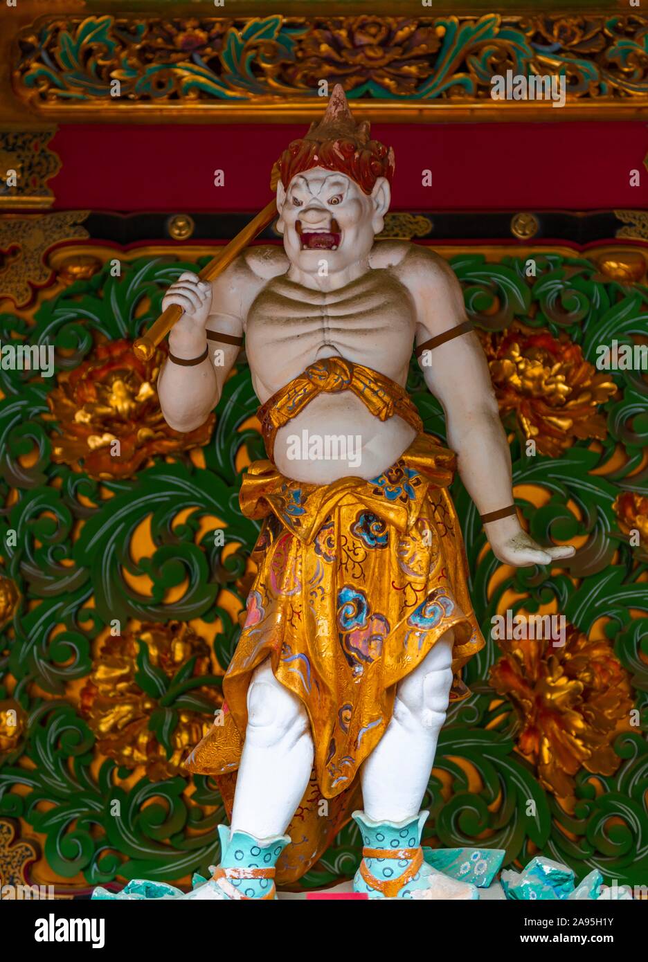 Guardian Figure, Shinto Deity, Nikkozan Rinnoji Temple, Buddhist Temple ...