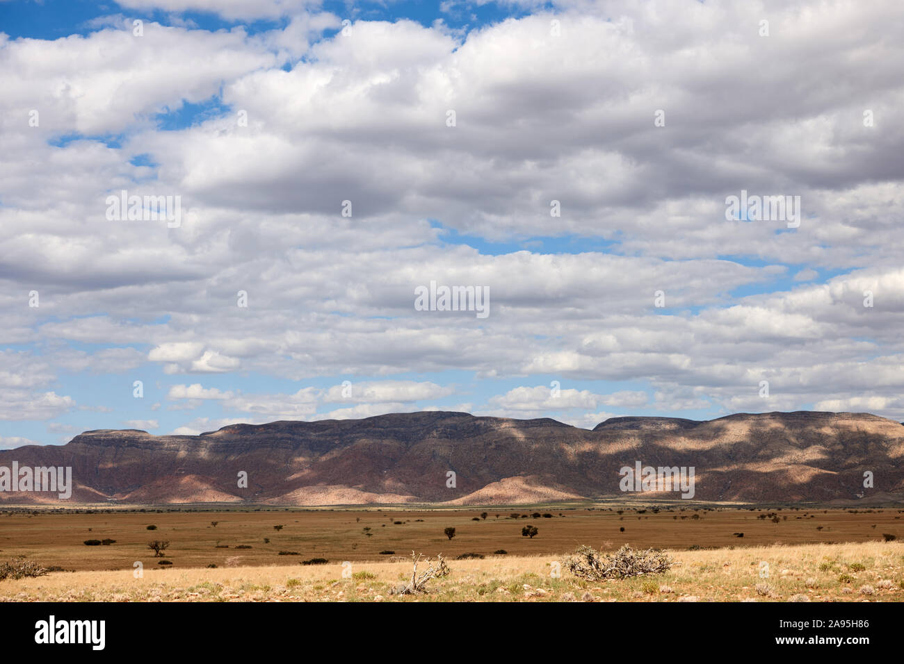 Beautiful Namibia landscape photographed at the first lights of the day ...