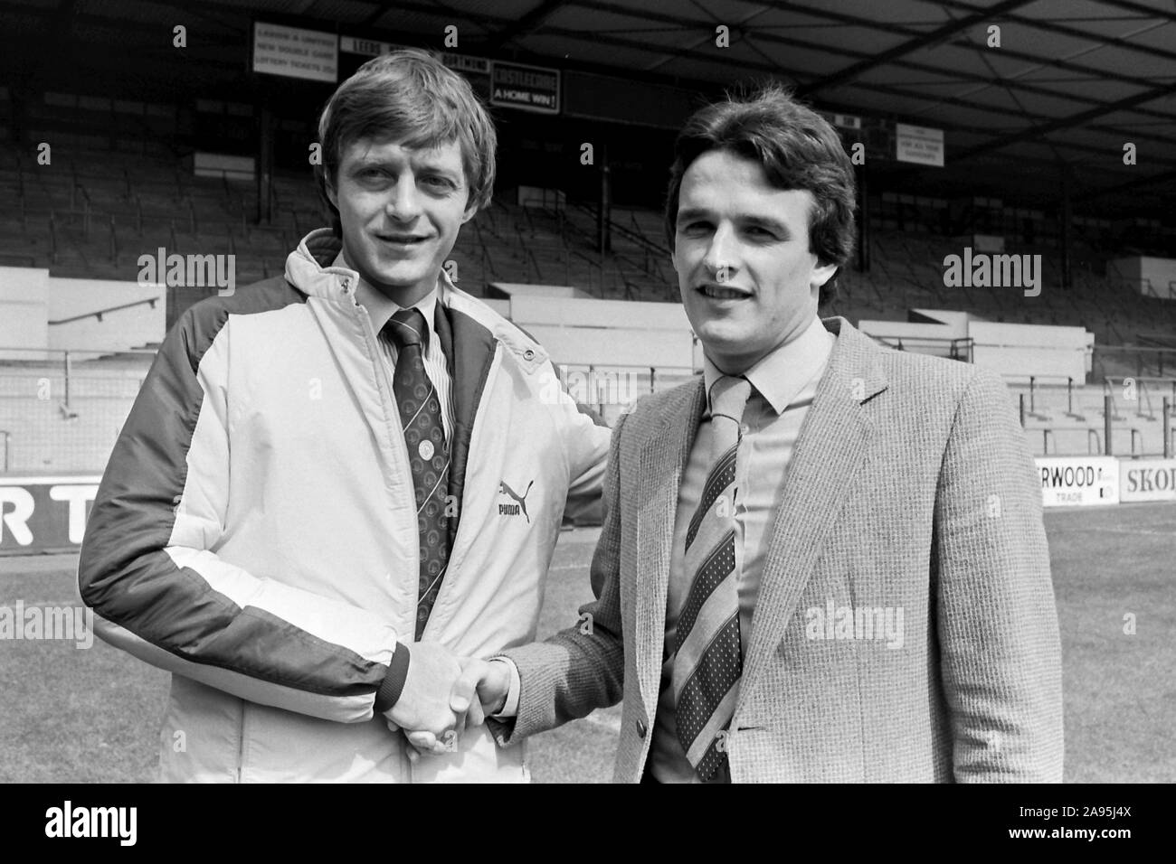 Frankie Gray Leeds Utd 1981 with Allan Clarke Stock Photo - Alamy