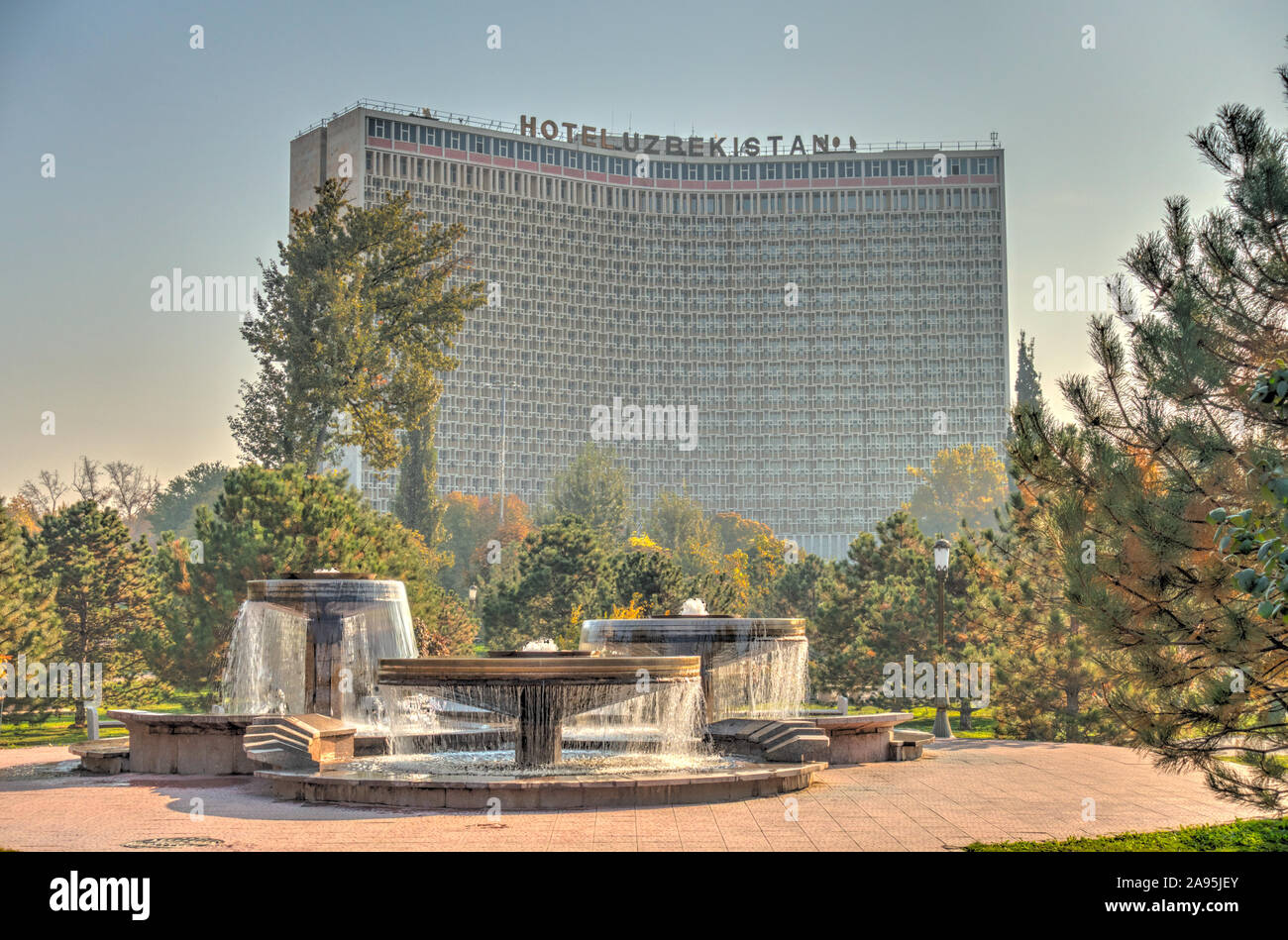 Tashkent city park at night hi-res stock photography and images - Alamy