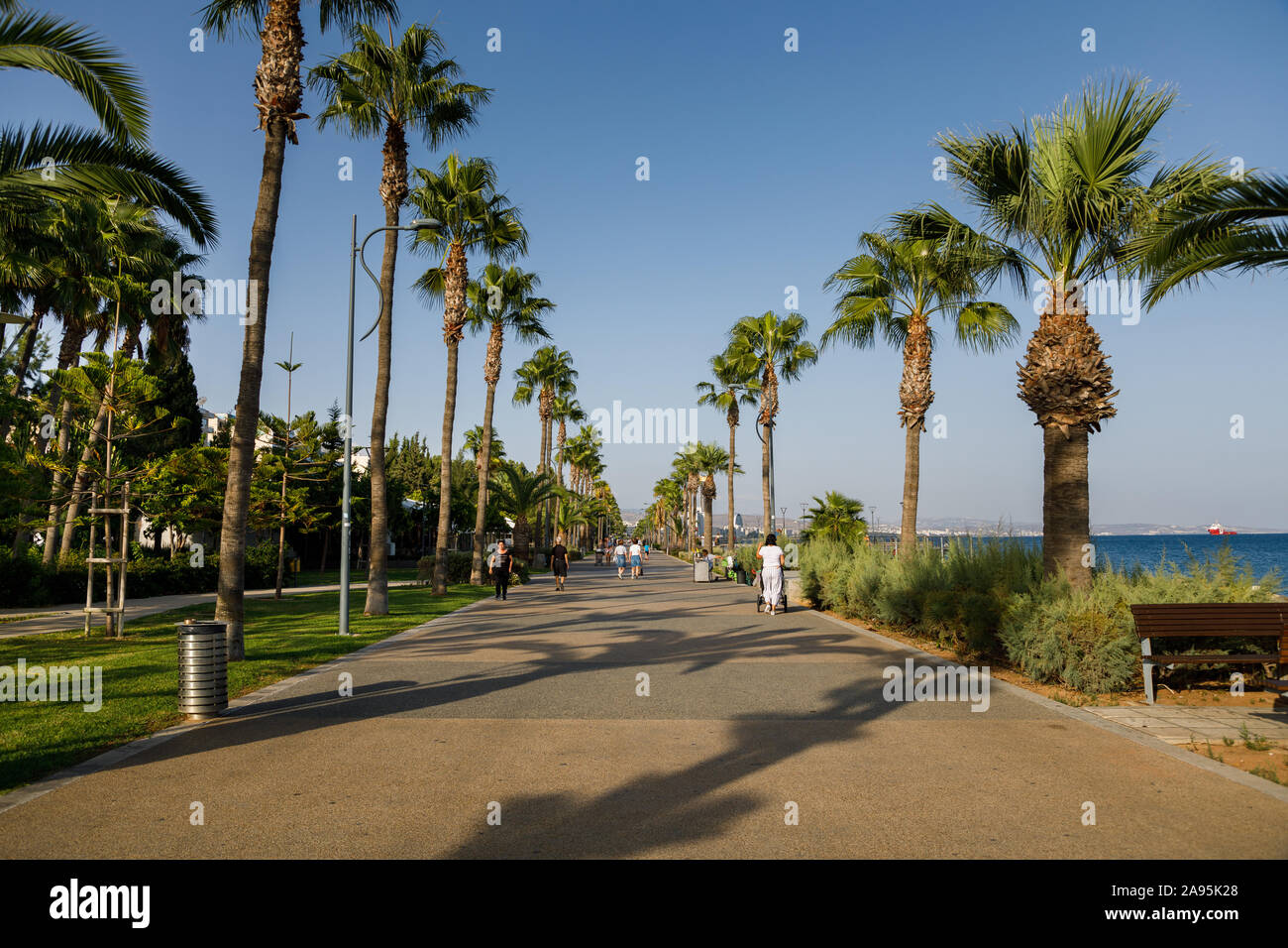 Palm promenade by the sea limassol hi-res stock photography and images ...