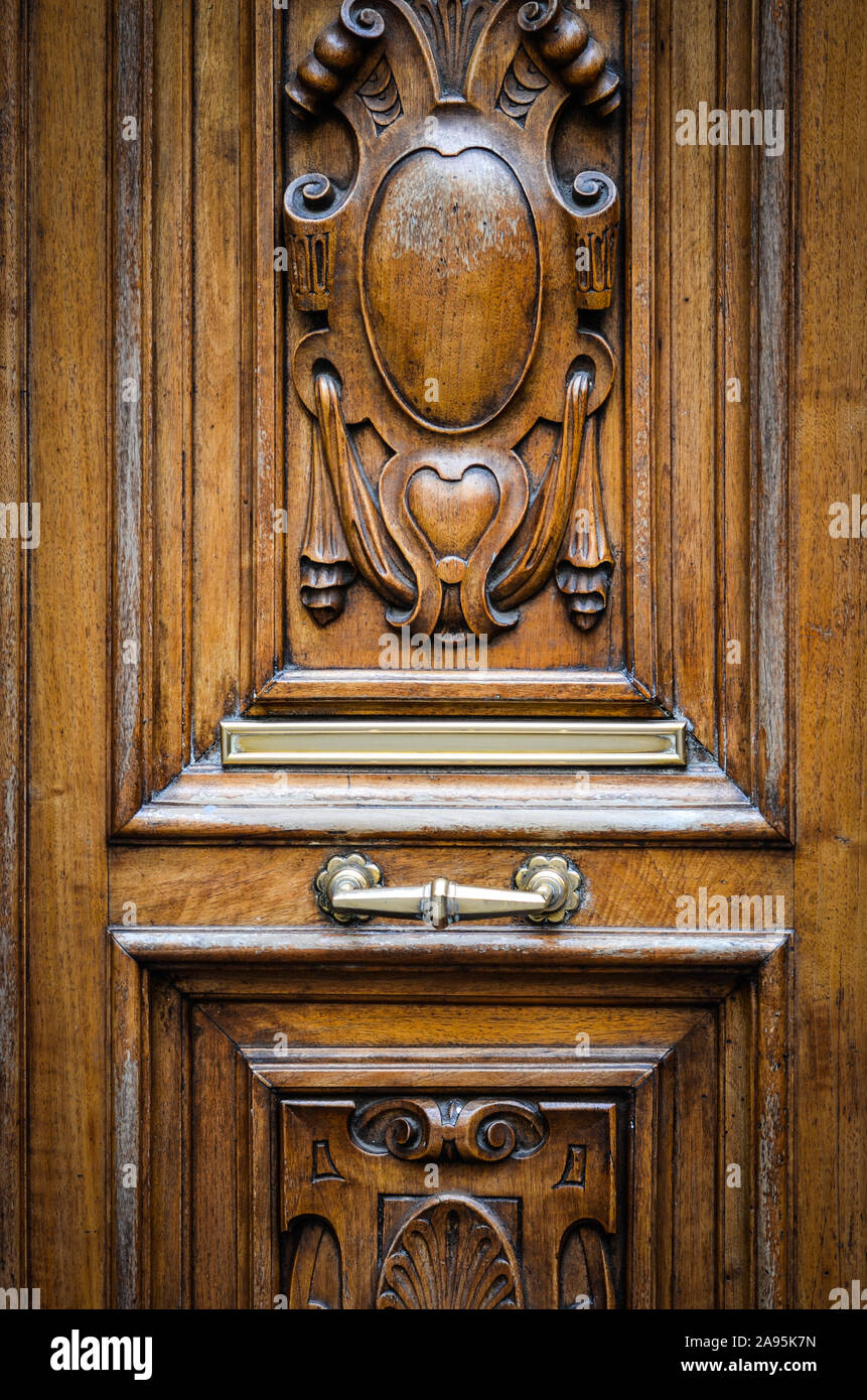 old doors close up view - within the historical streets of Firenze ...