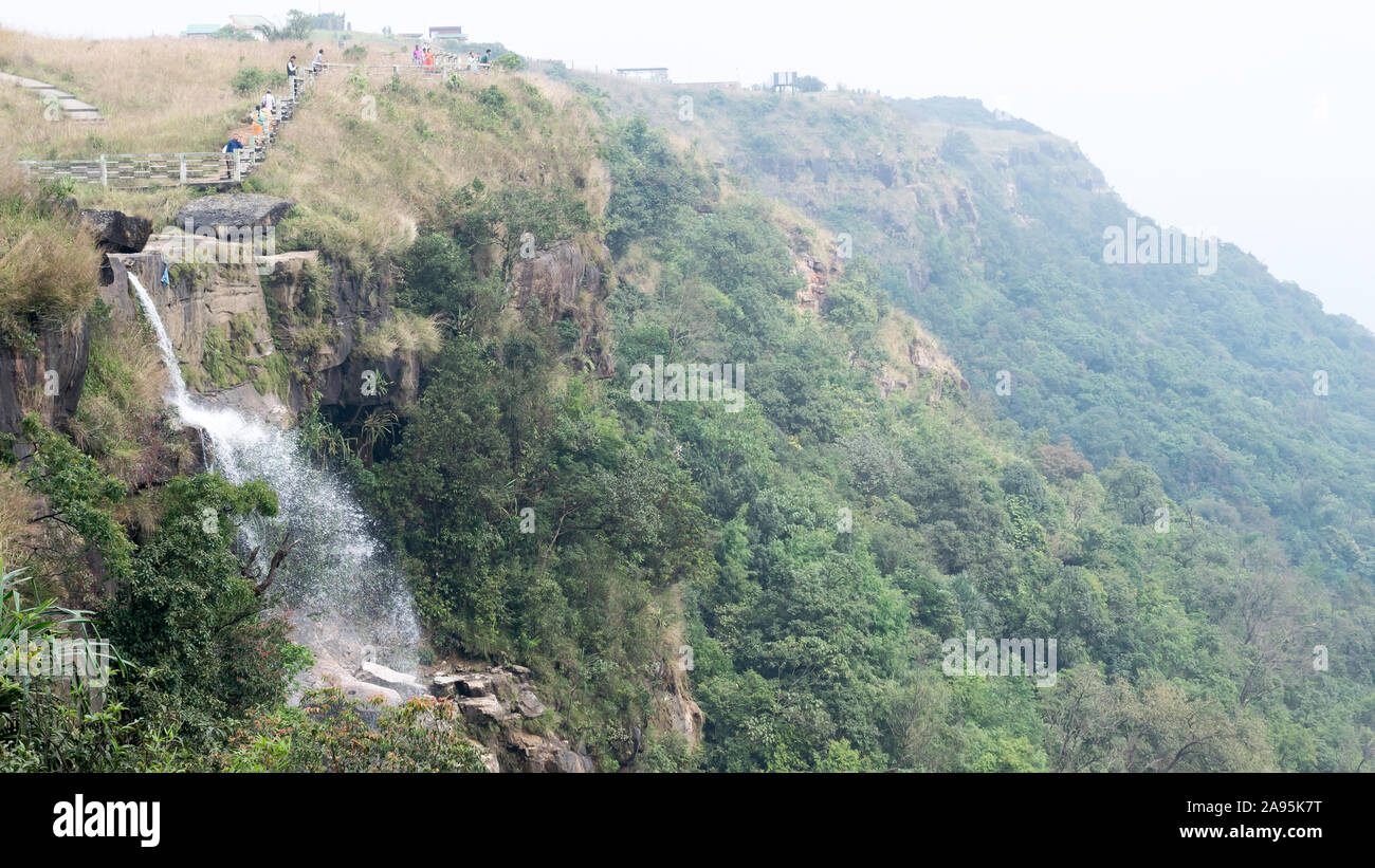 Wah Kaba Falls, Cherrapunji, Meghalaya, India May 2019- Wakaba is a ...