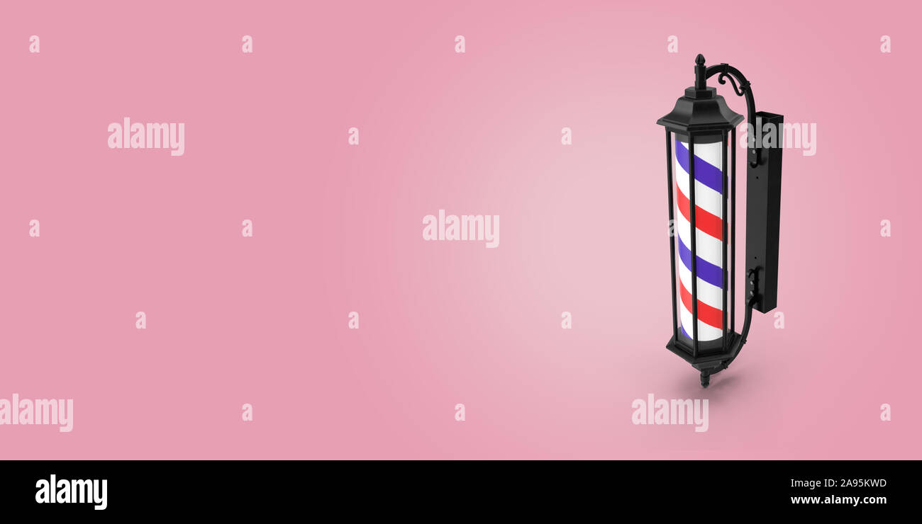 Barbershop Sign in abstract pastel coral pink color paint with pastel ...