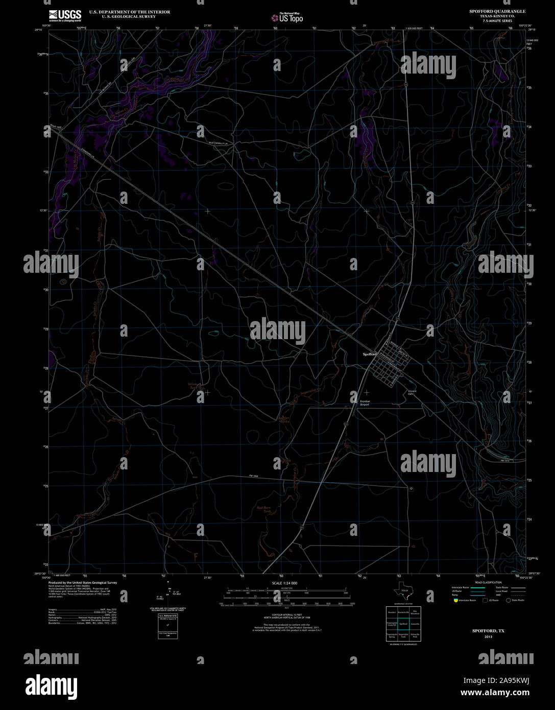 Map of spofford texas hi-res stock photography and images - Alamy