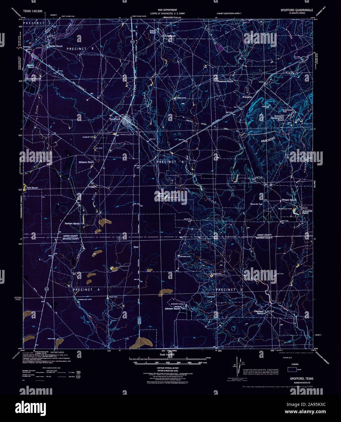 Spofford texas map hi-res stock photography and images - Alamy