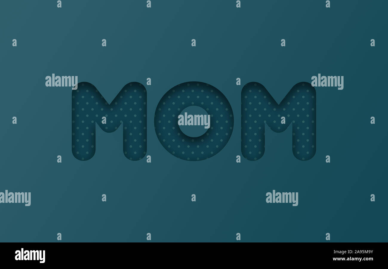 Empty MOM title with lots of copy space for your mother's day ...