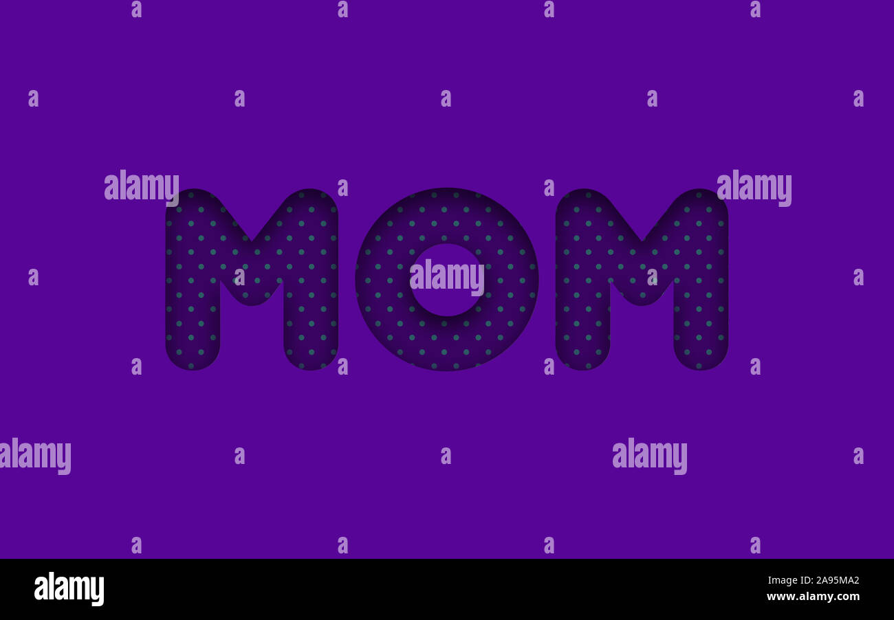 Empty MOM title with lots of copy space for your mother's day ...