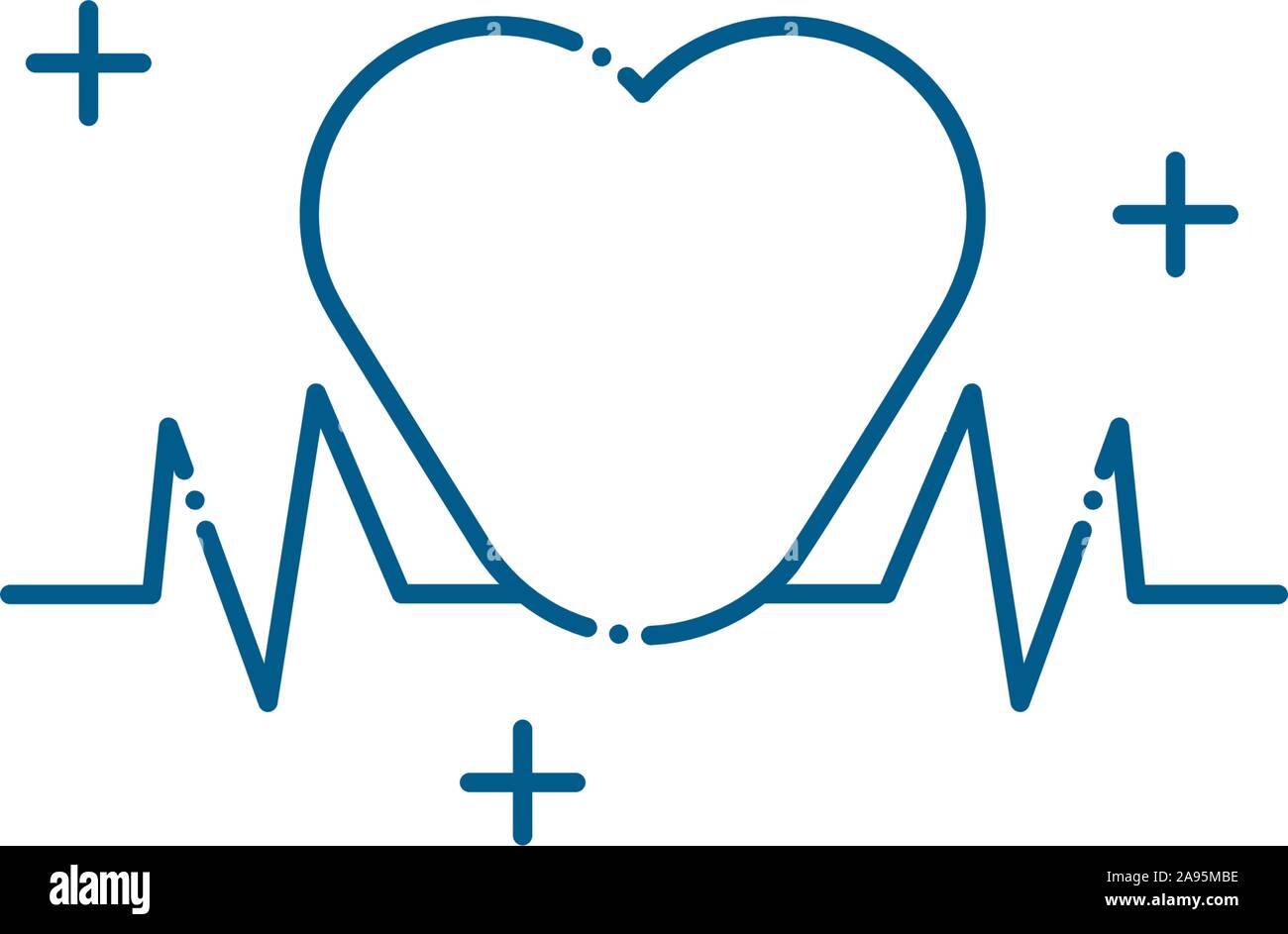 heart pulse icon design, Medical health care hospital emergency aid ...
