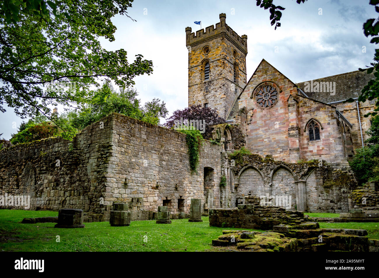 Ancient Abbey at Culross Stock Photo - Alamy
