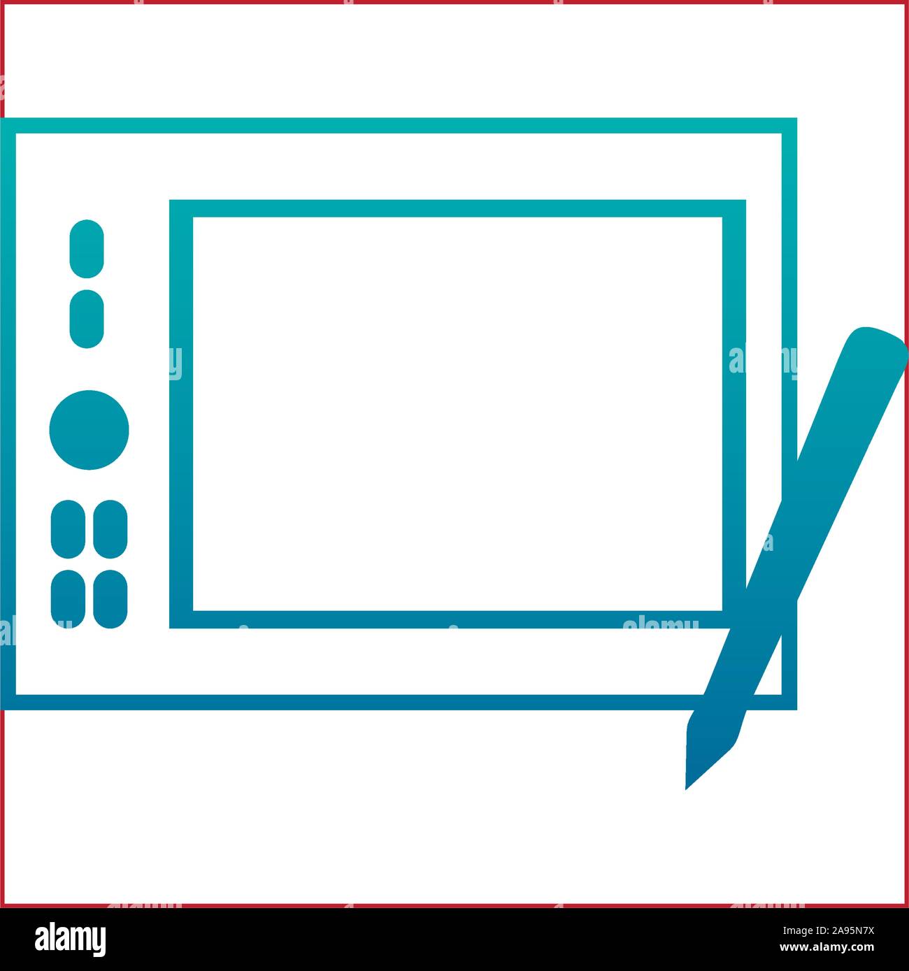 Designer digital tablet design, Graphic tool object sketch image art ...