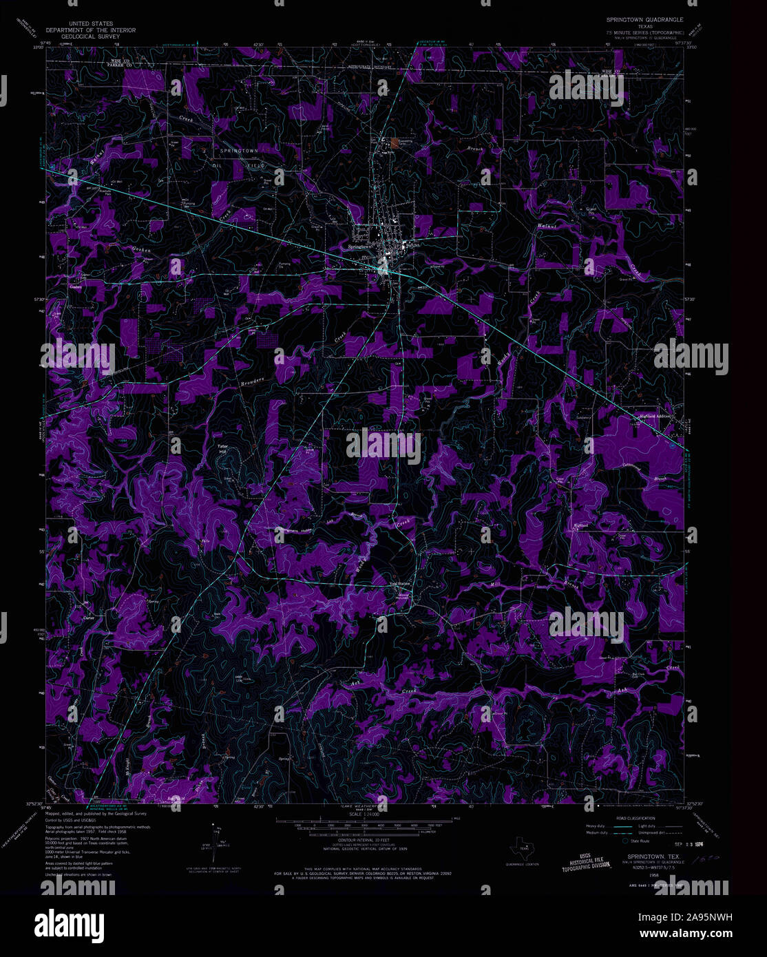 Map of springtown hi-res stock photography and images - Alamy