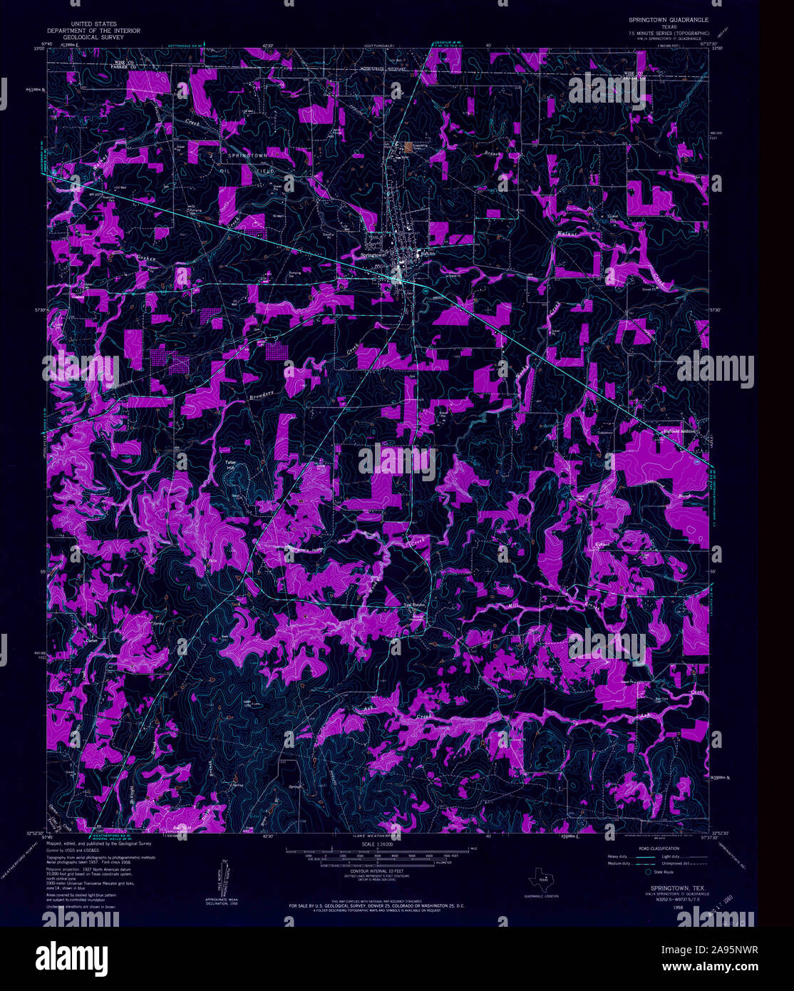 Map of springtown hi-res stock photography and images - Alamy