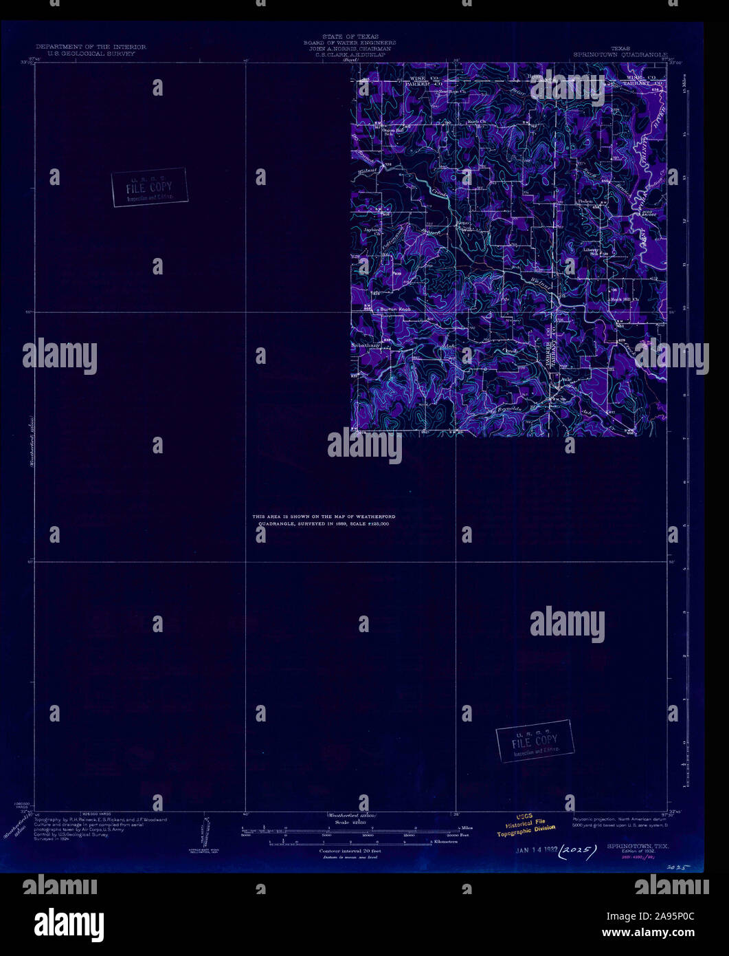 Map of springtown hi-res stock photography and images - Alamy