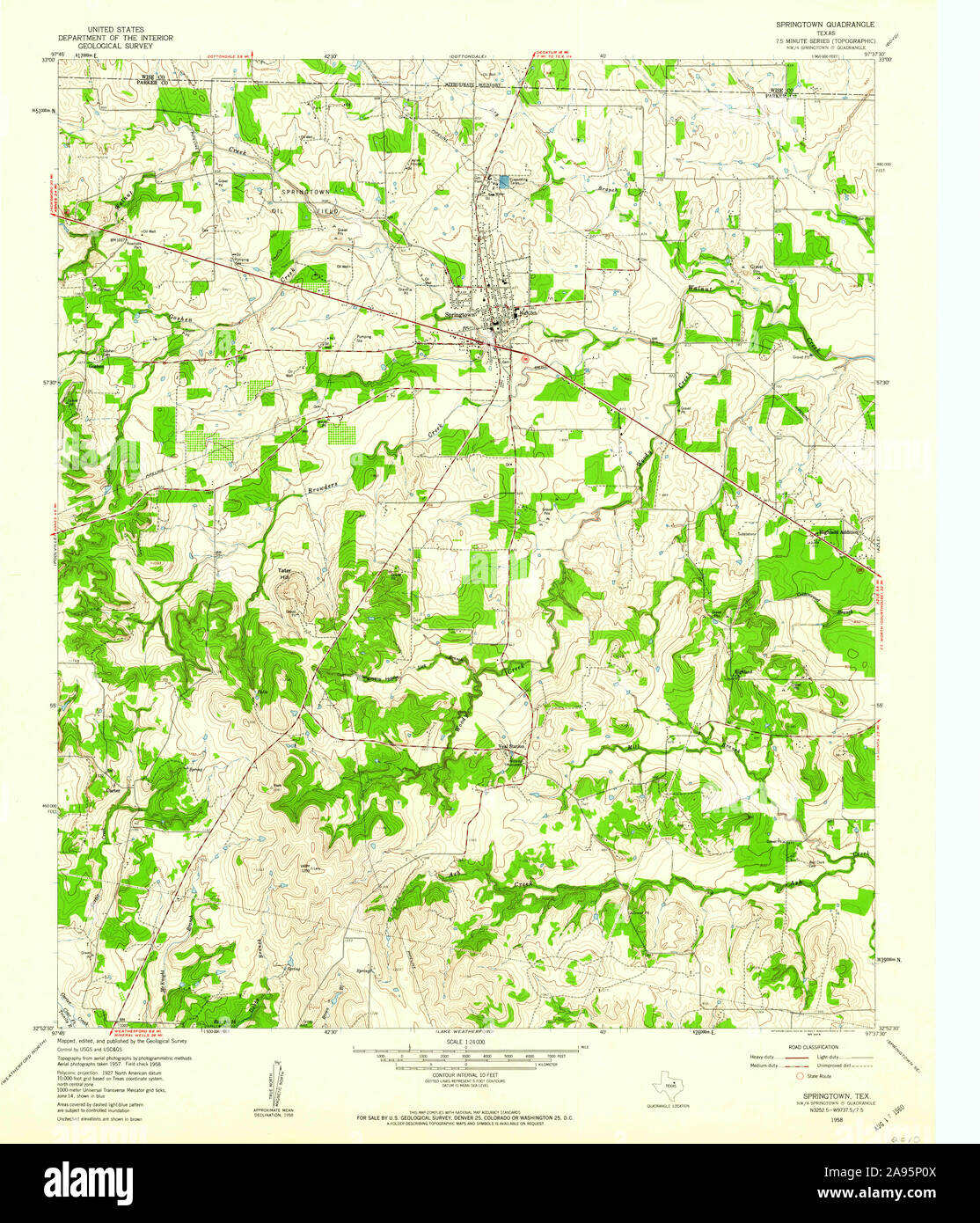 Springtown map hi-res stock photography and images - Alamy