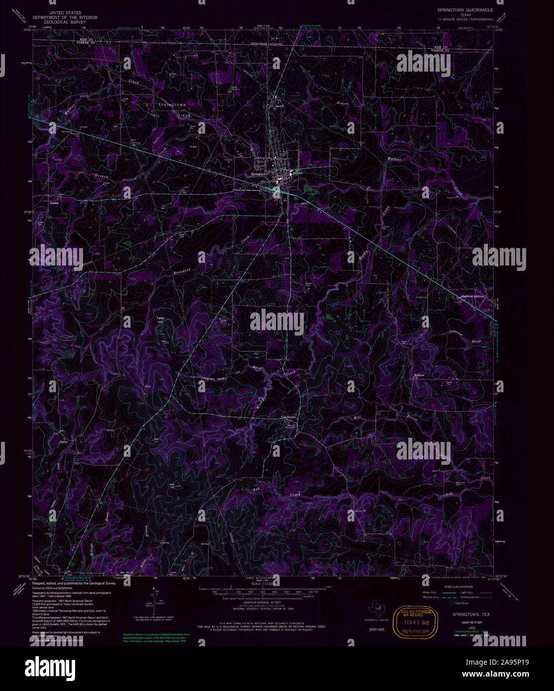 Map of springtown hi-res stock photography and images - Alamy