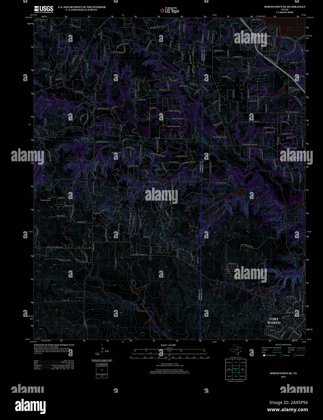Springtown map hi-res stock photography and images - Alamy