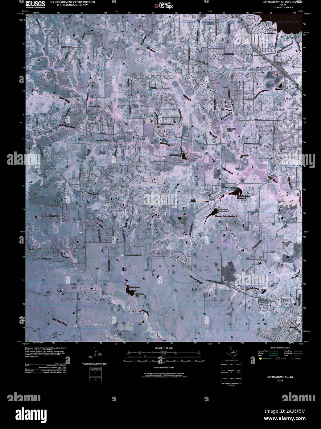 Springtown map hi-res stock photography and images - Alamy