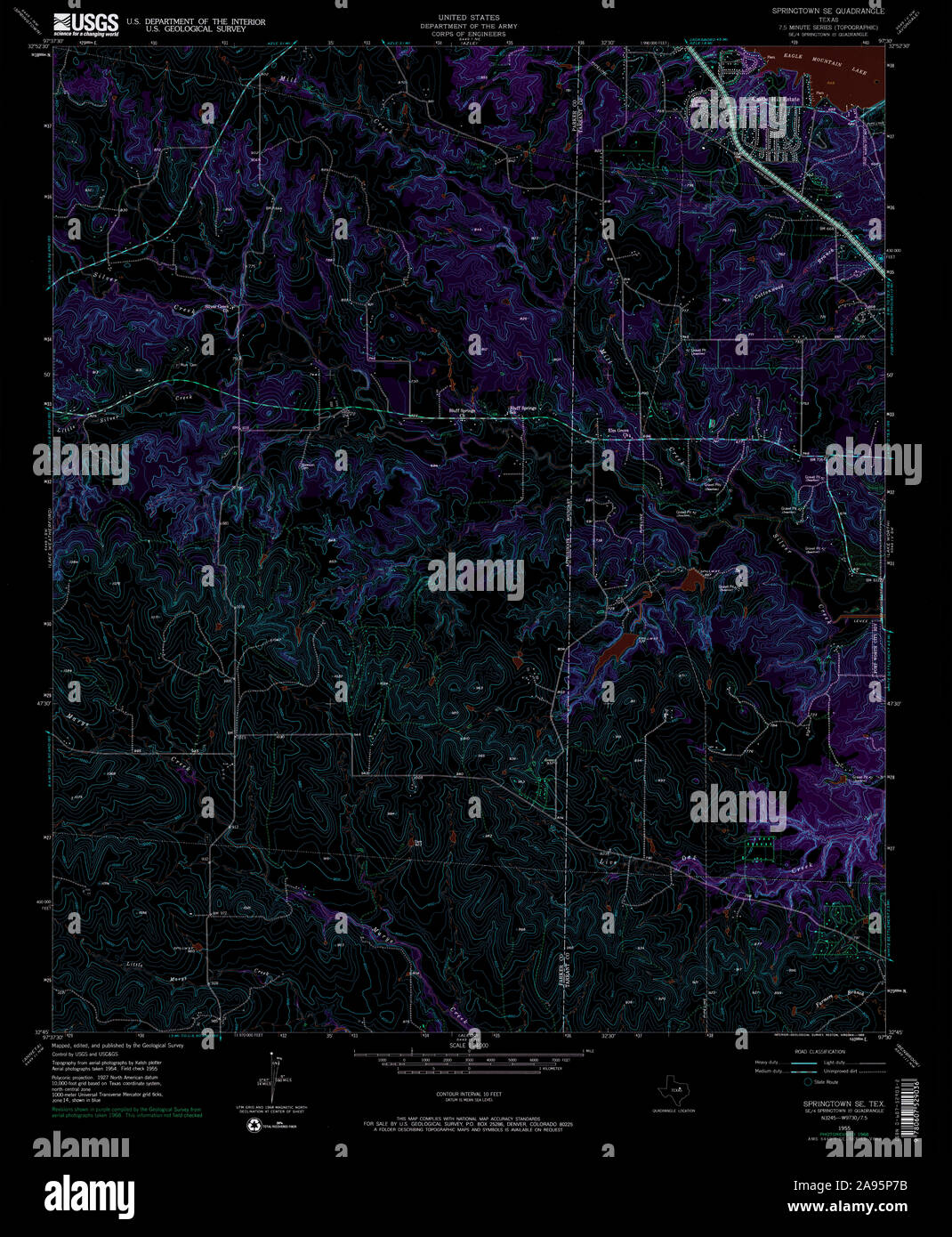 Springtown map hi-res stock photography and images - Alamy