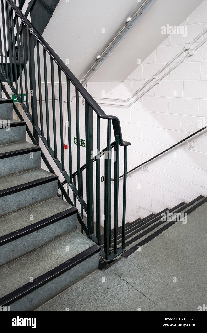 A staircase in a multi story car park Stock Photo - Alamy