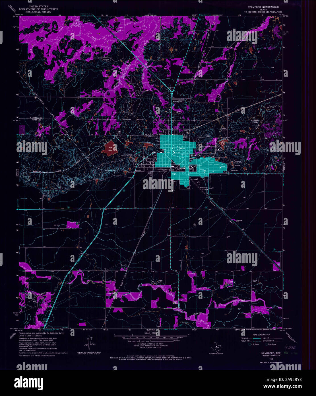 Stamford texas map hi-res stock photography and images - Alamy