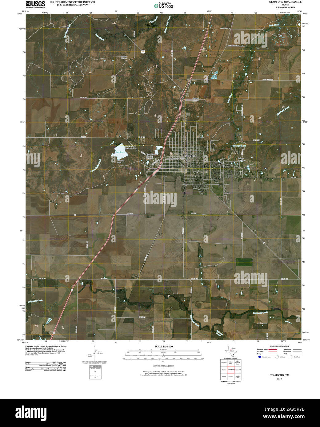 Stamford texas map hi-res stock photography and images - Alamy