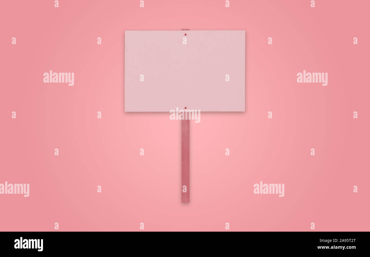 Protest Sign in abstract pastel coral pink color paint with pastel pink ...