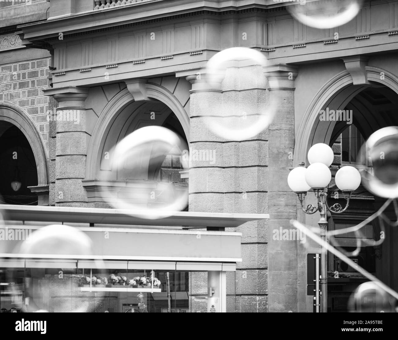 historical streets of Firenze close up view - buildings, architecture ...