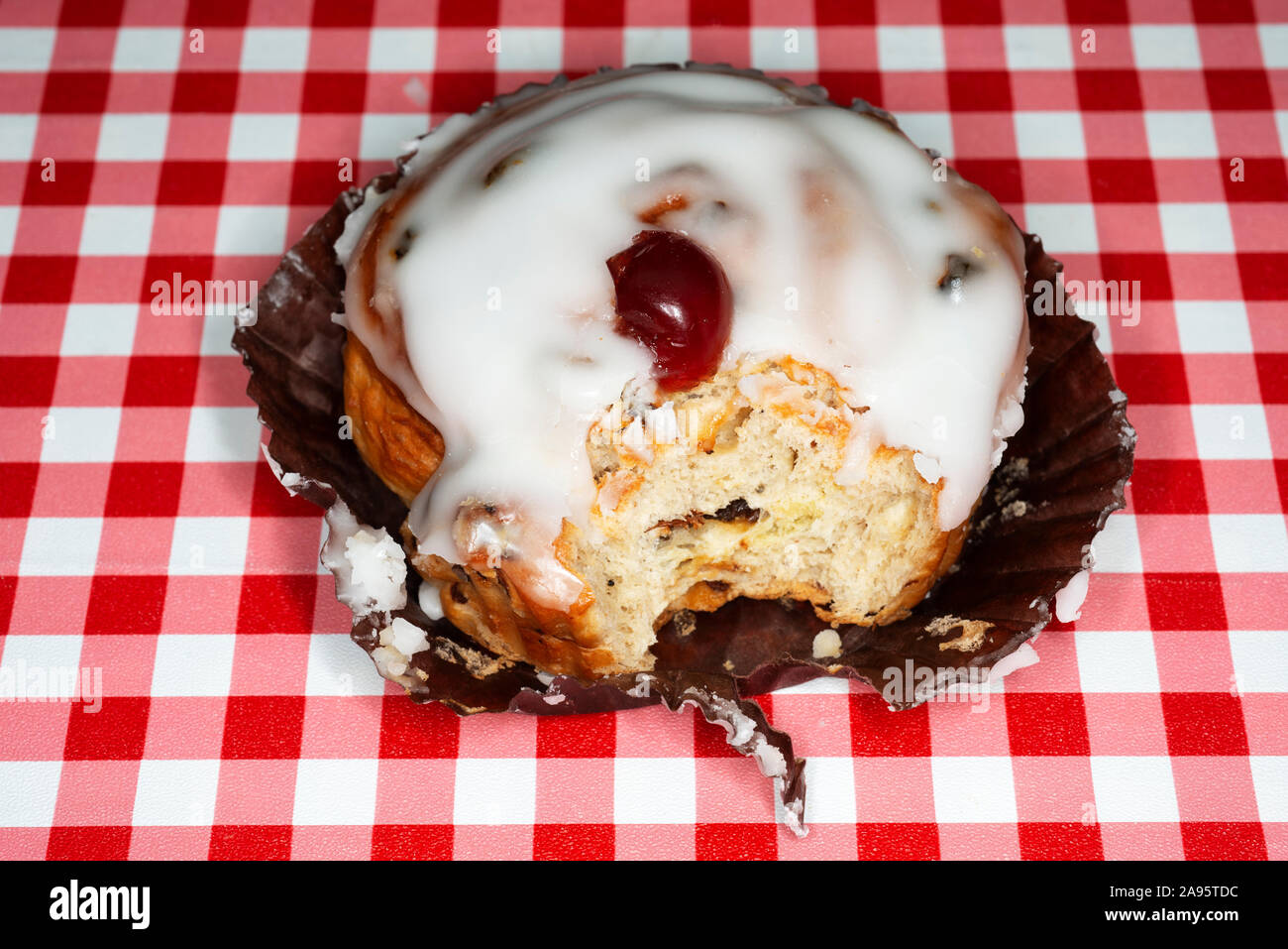 Belgian iced bun Stock Photo - Alamy