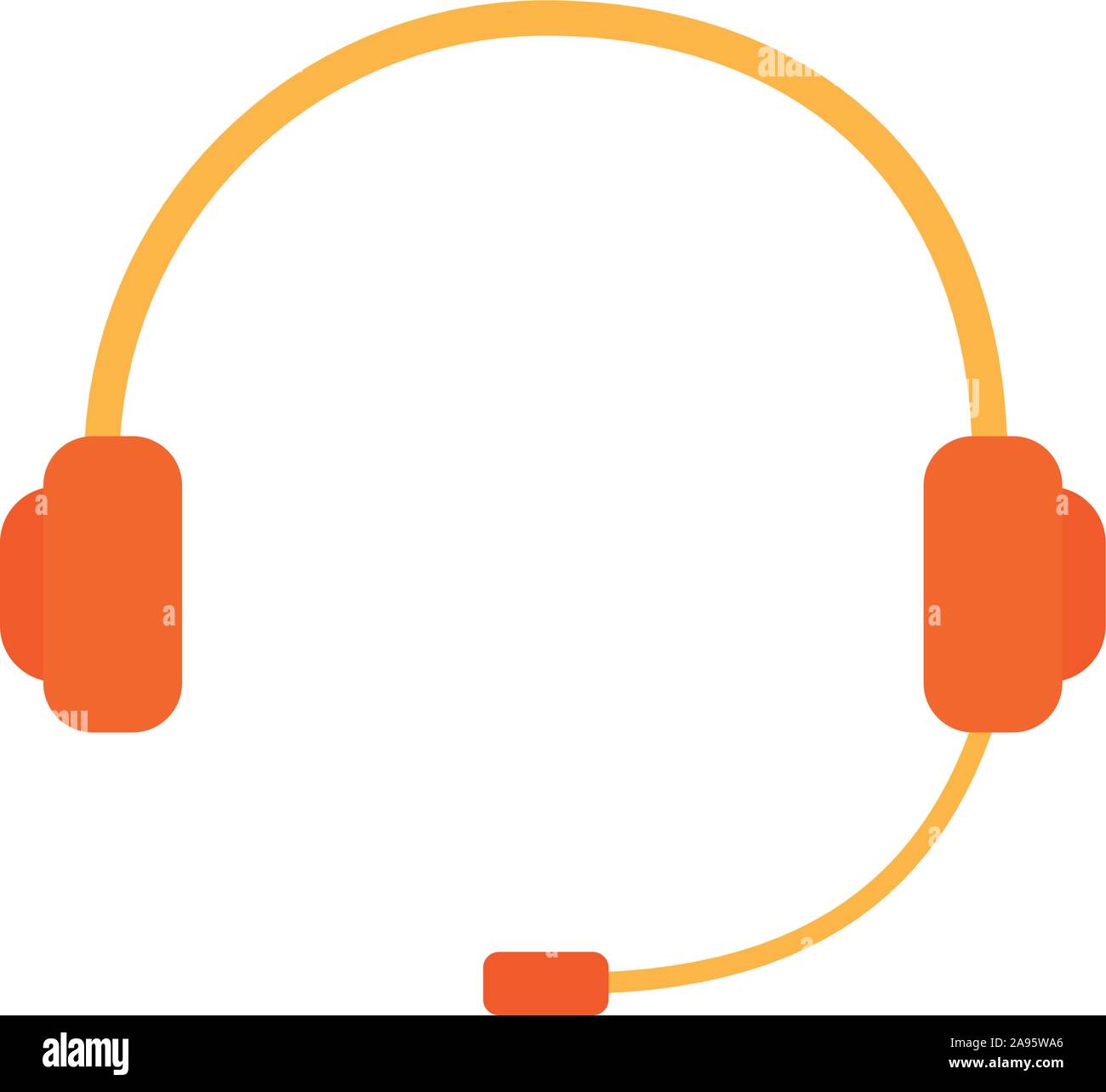 headphones icon design, Call center technical service collaborative ...