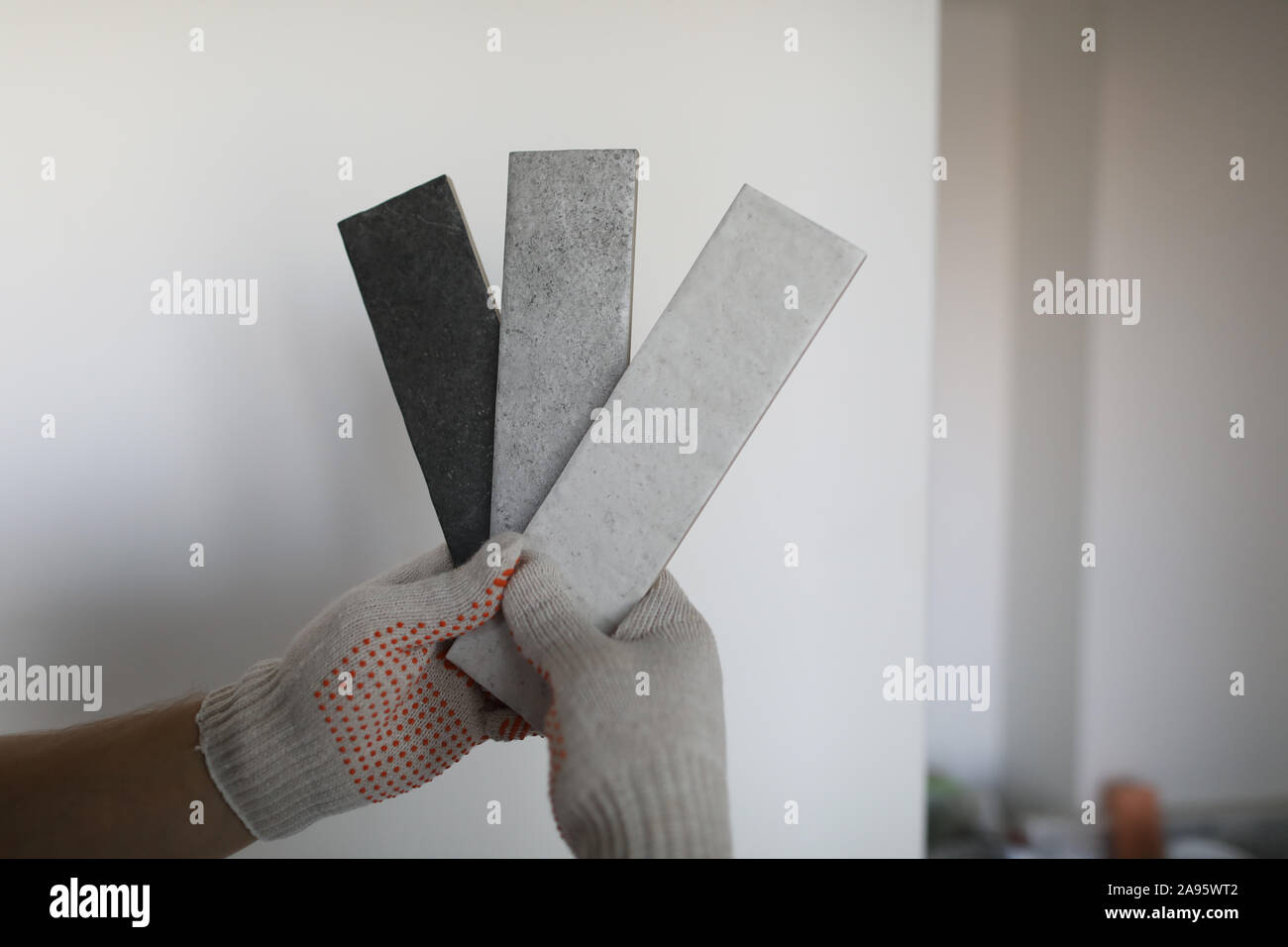 Color samples for wall Stock Photo - Alamy