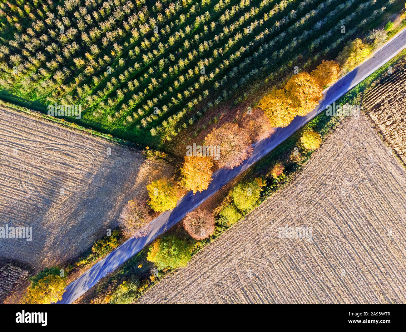 Top down view rural hi-res stock photography and images - Alamy
