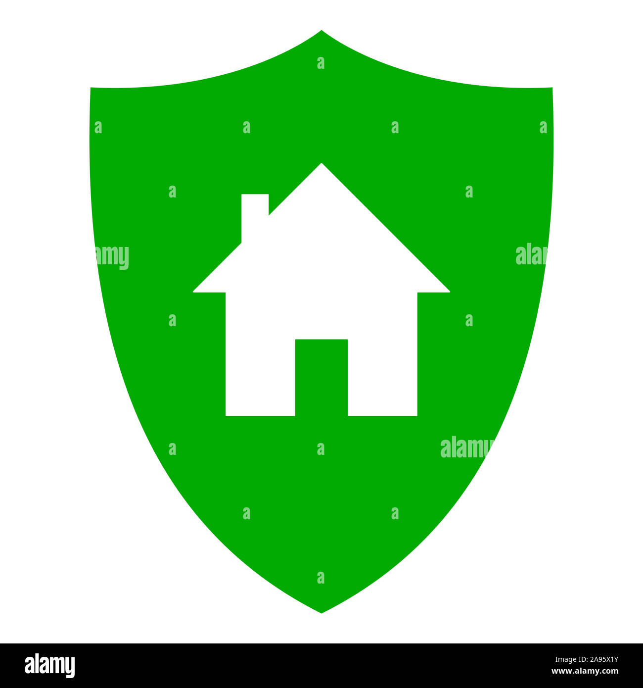 Home and shield Stock Photo - Alamy