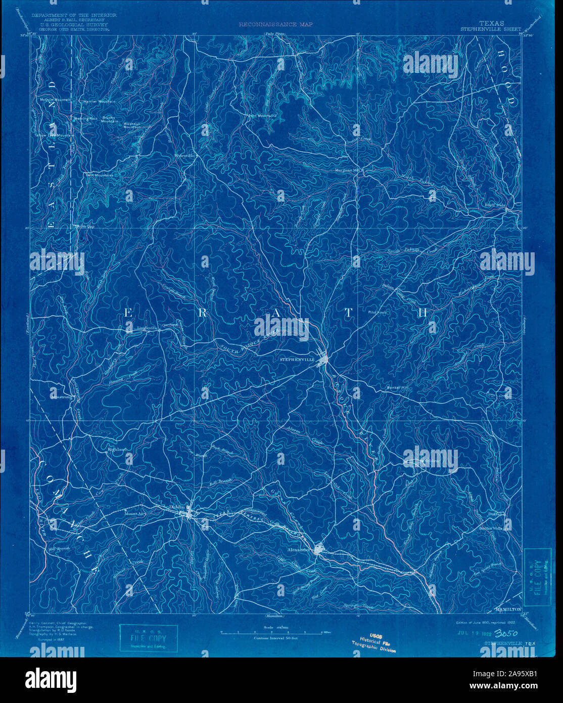 Map of stephenville hi-res stock photography and images - Alamy