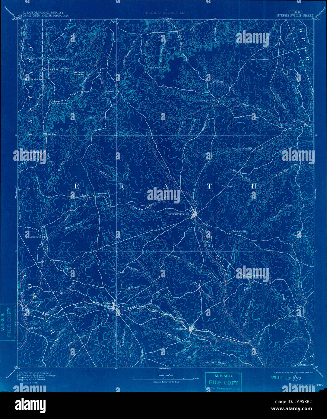 Map of stephenville hi-res stock photography and images - Alamy