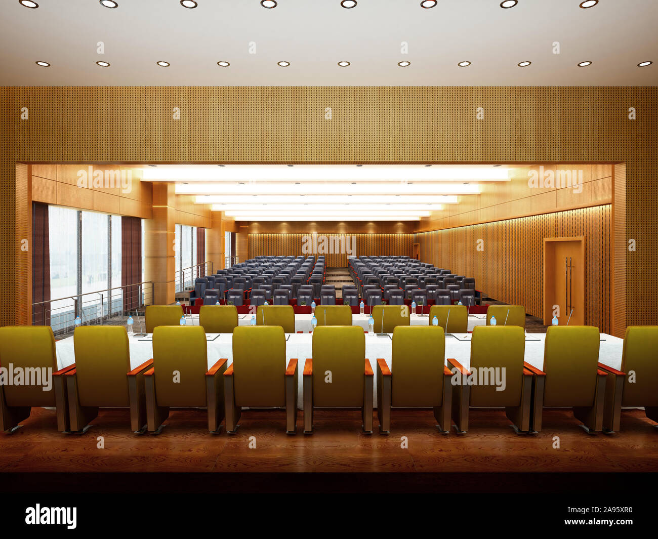 3d render of conference and meeting room Stock Photo - Alamy