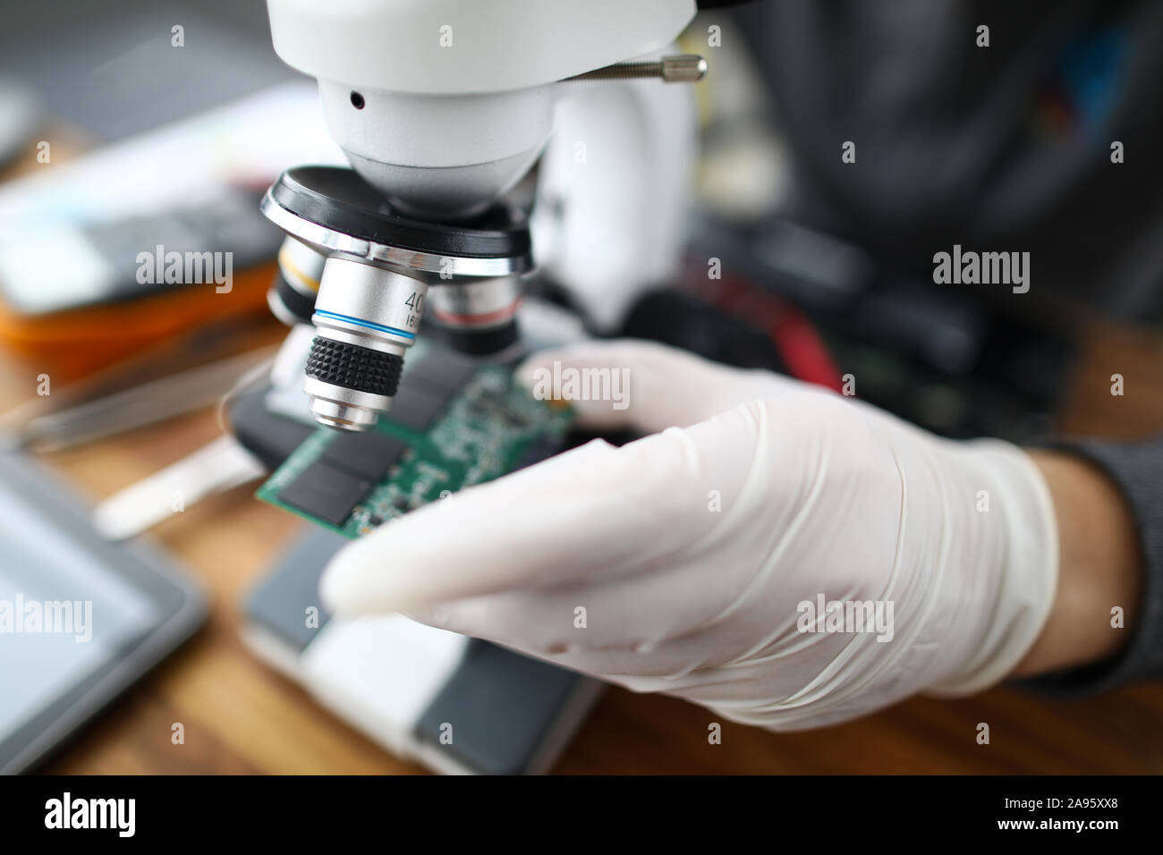 Laptop hardware soft fixing Stock Photo - Alamy